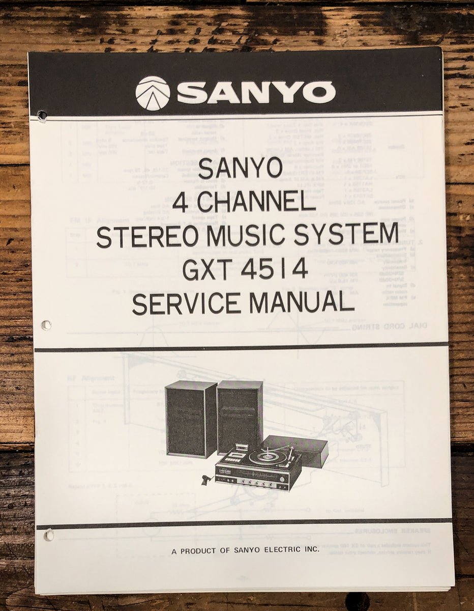 Stereo Service Manual *Original* – Vintage Audio Store - Vintage Service Manuals, Stereo ...