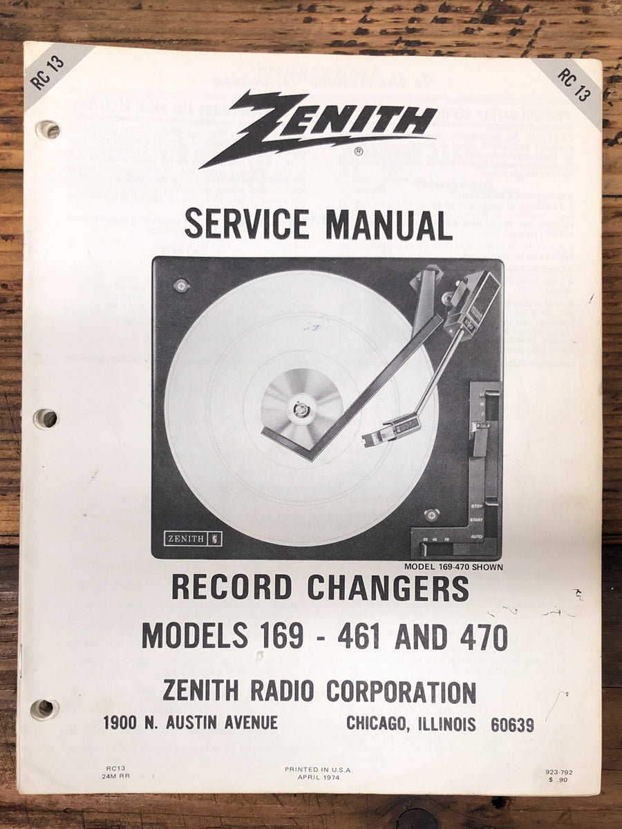 Record Player / Turntable Service Manual *Original* – Vintage Audio Store - Vintage Service ...