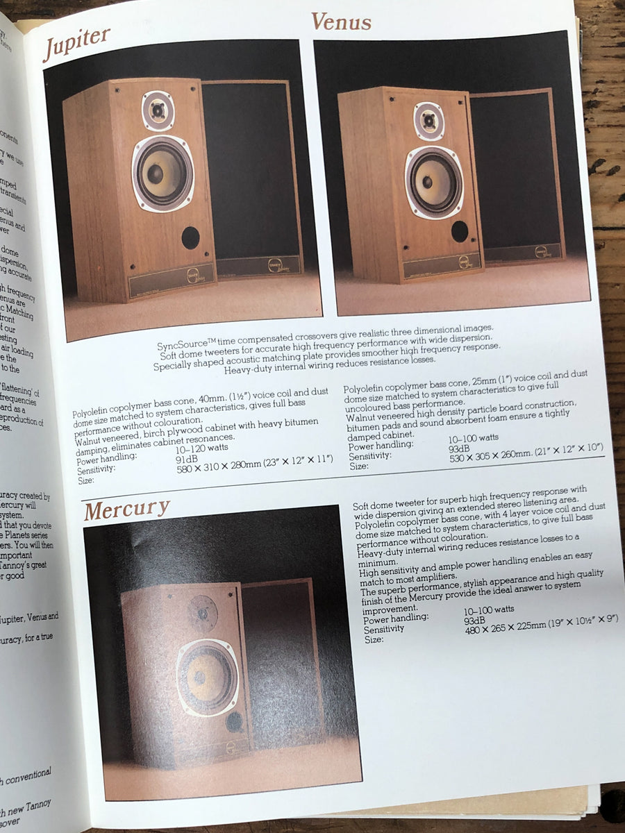 Speaker *Original* – Vintage Audio Store - Vintage Service Manuals, Stereo Brochures and Parts