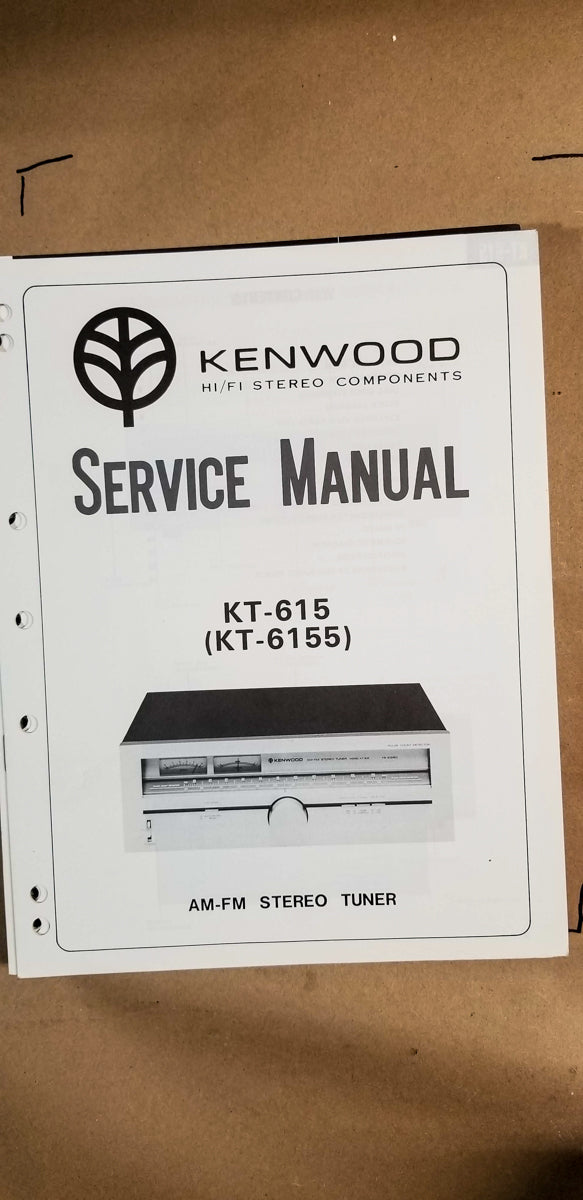 Kenwood KT-615 #1 Tuner Service Manual *Original* – Vintage Audio Store - Vintage Service ...
