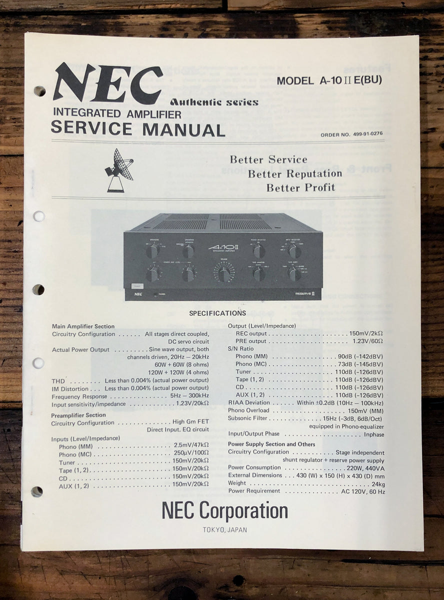 CD Player Service Manual *Original* – Vintage Audio Store - Vintage ...