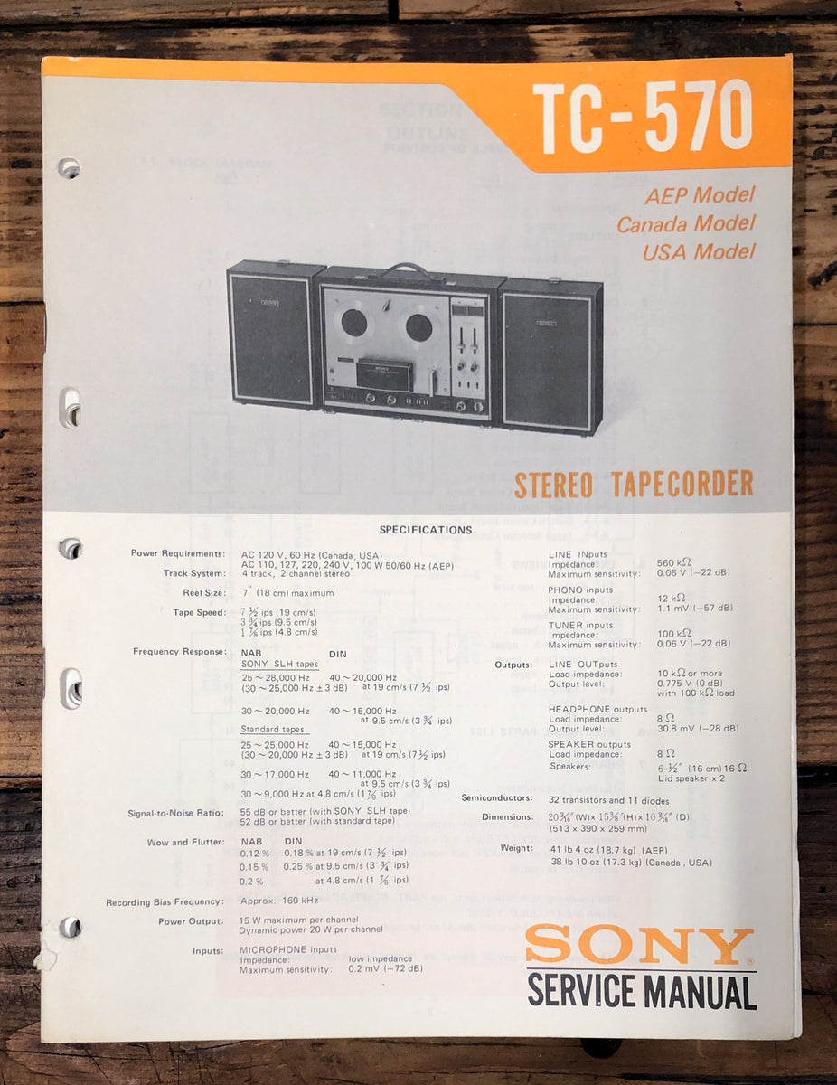 Receiver Service Manual *Original* – Vintage Audio Store - Vintage ...