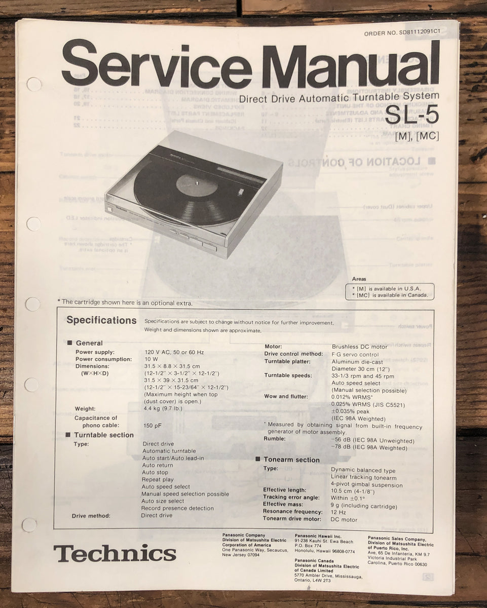 Turntable Service Manual *Original* – Vintage Audio Store - Vintage ...