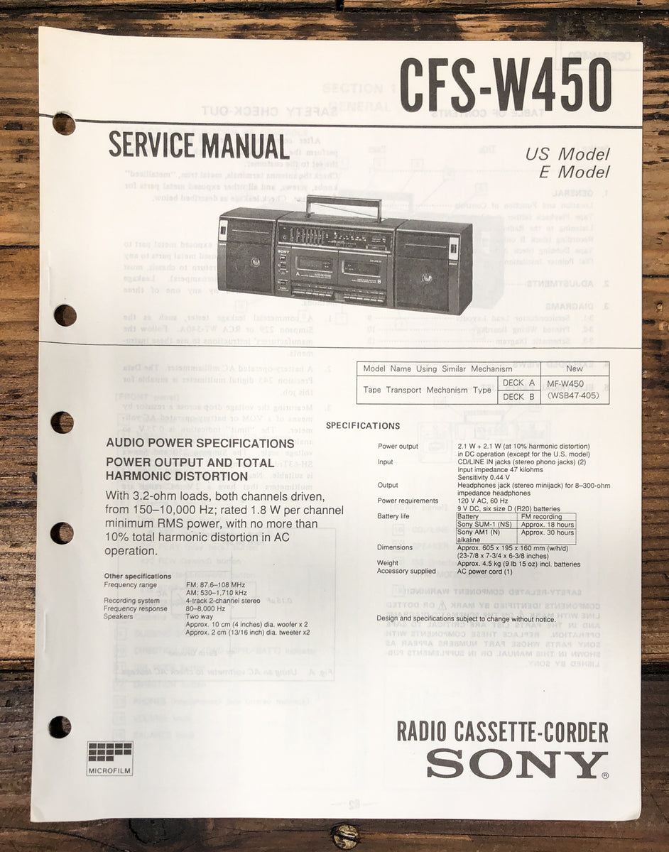 Radio Service Manual – Vintage Audio Store - Vintage Service Manuals ...
