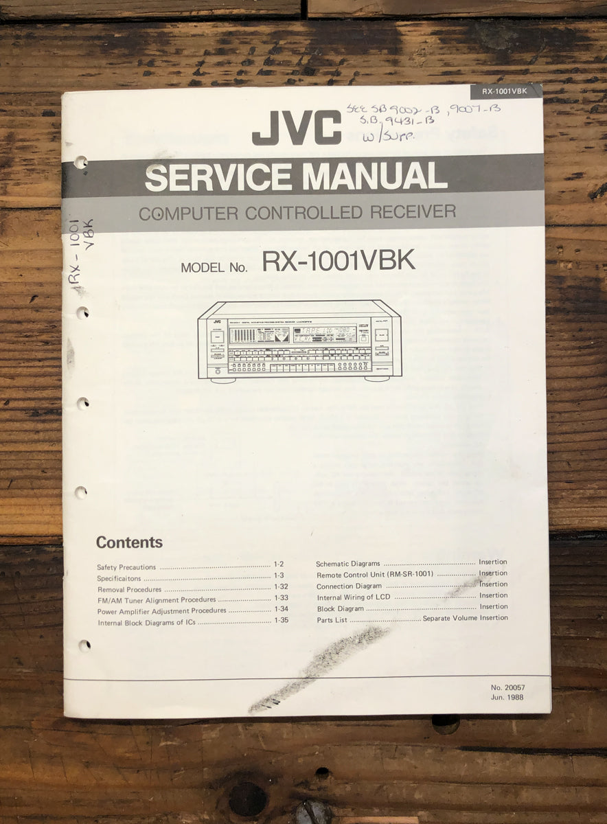 Service Manual *Original* – Vintage Audio Store - Vintage Service ...
