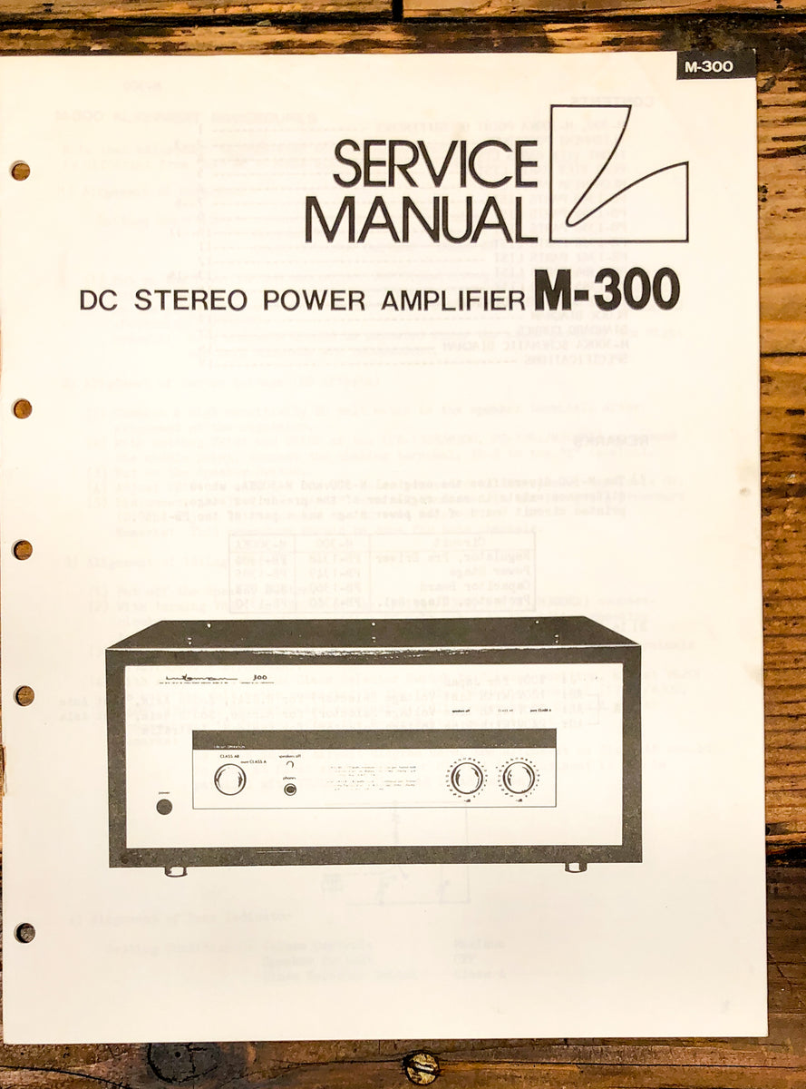 Power Amplifier Service Manual – Vintage Audio Store - Vintage Service ...