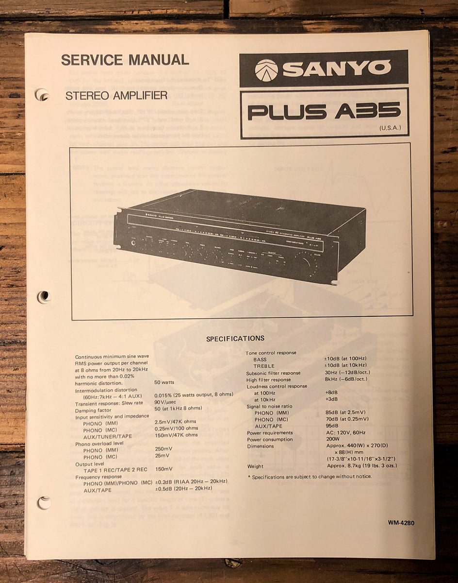 Preamp / Preamplifier Service Manual *Original* – Vintage Audio Store ...