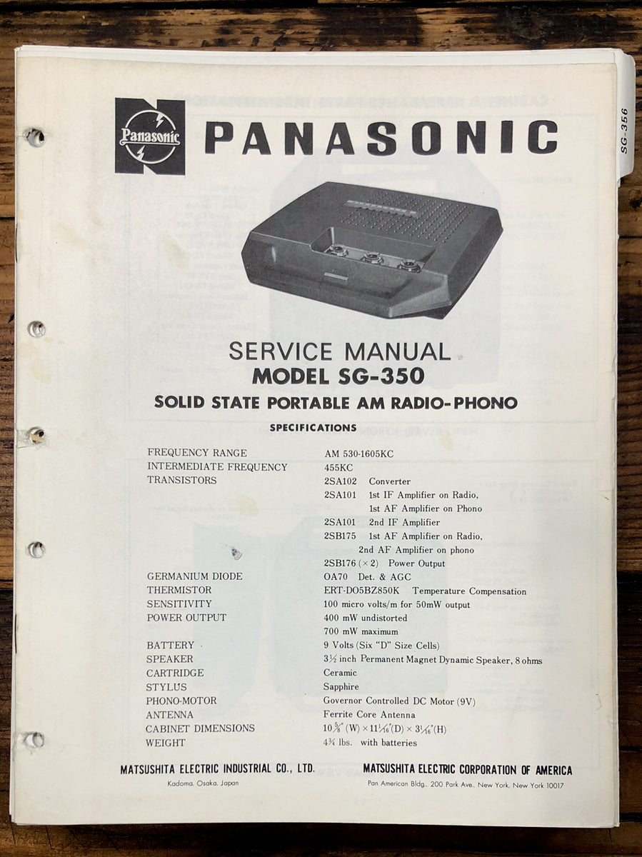Record Player / Turntable Service Manual *Original* – Vintage Audio ...