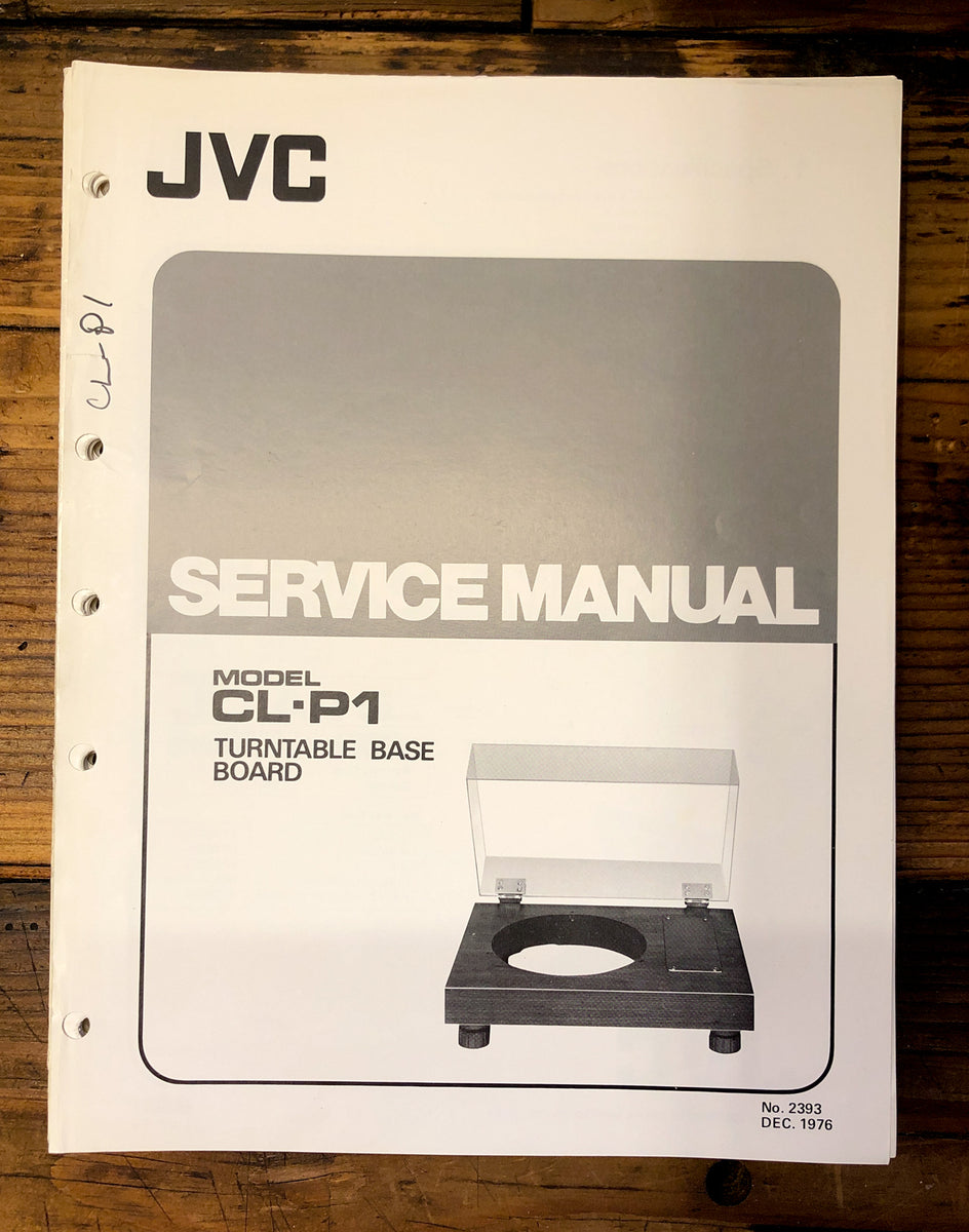 Record Player / Turntable Service Manual *Original* – Vintage Audio ...