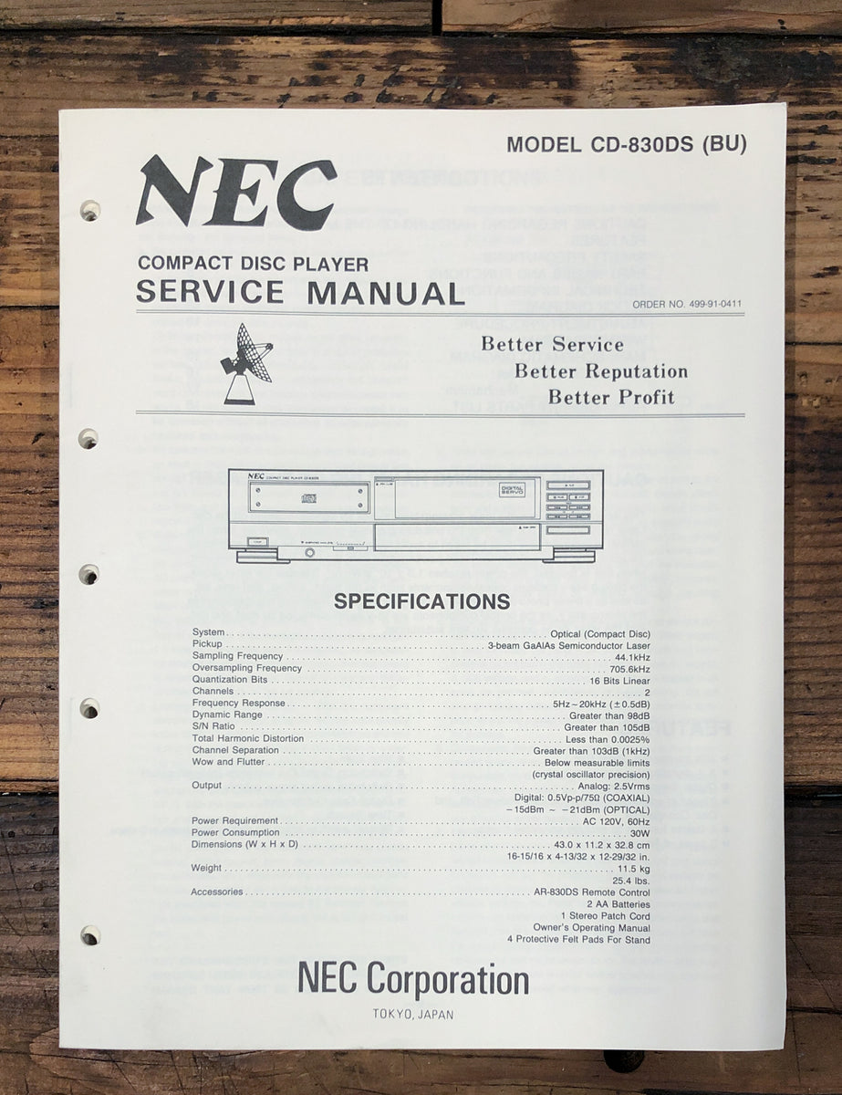 AV Center Service Manual *Original* – Vintage Audio Store - Vintage ...