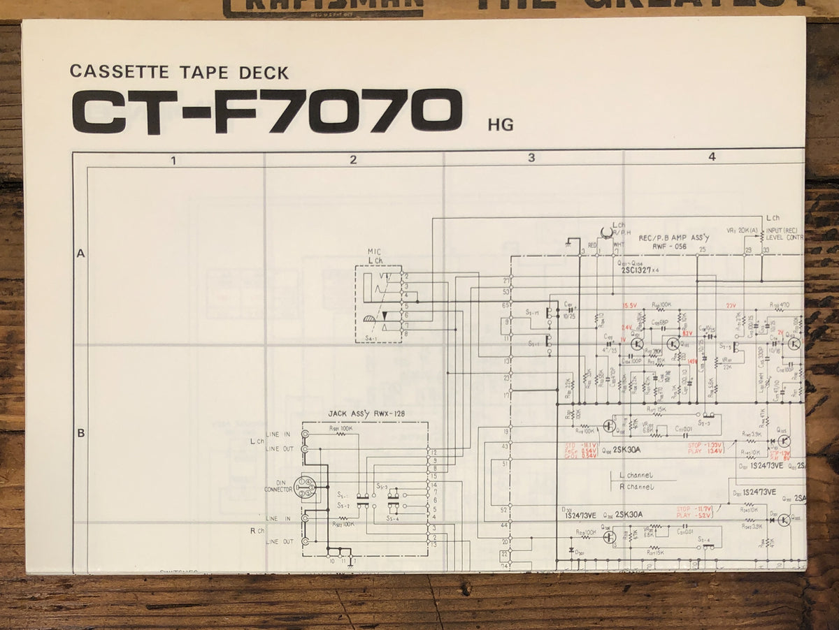 Cassette Player Schematic Diagram