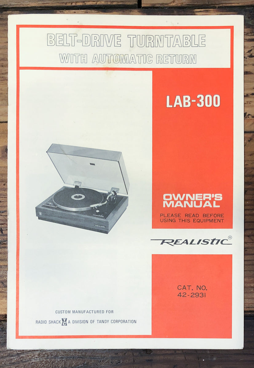 Service Manual *Original* – Vintage Audio Store - Vintage Service ...