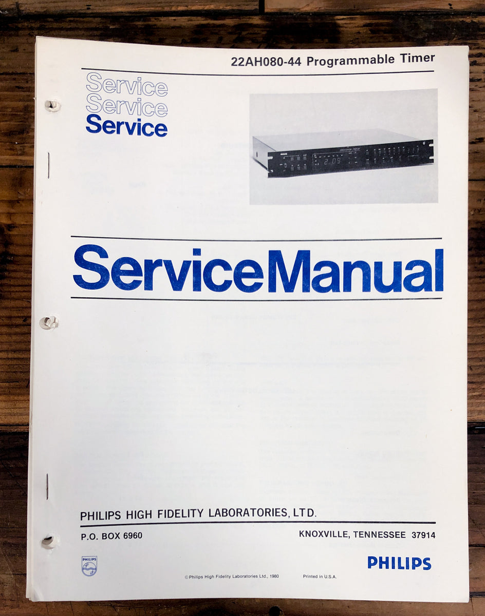 Amplifier Service Manual *Original* – Vintage Audio Store - Vintage ...