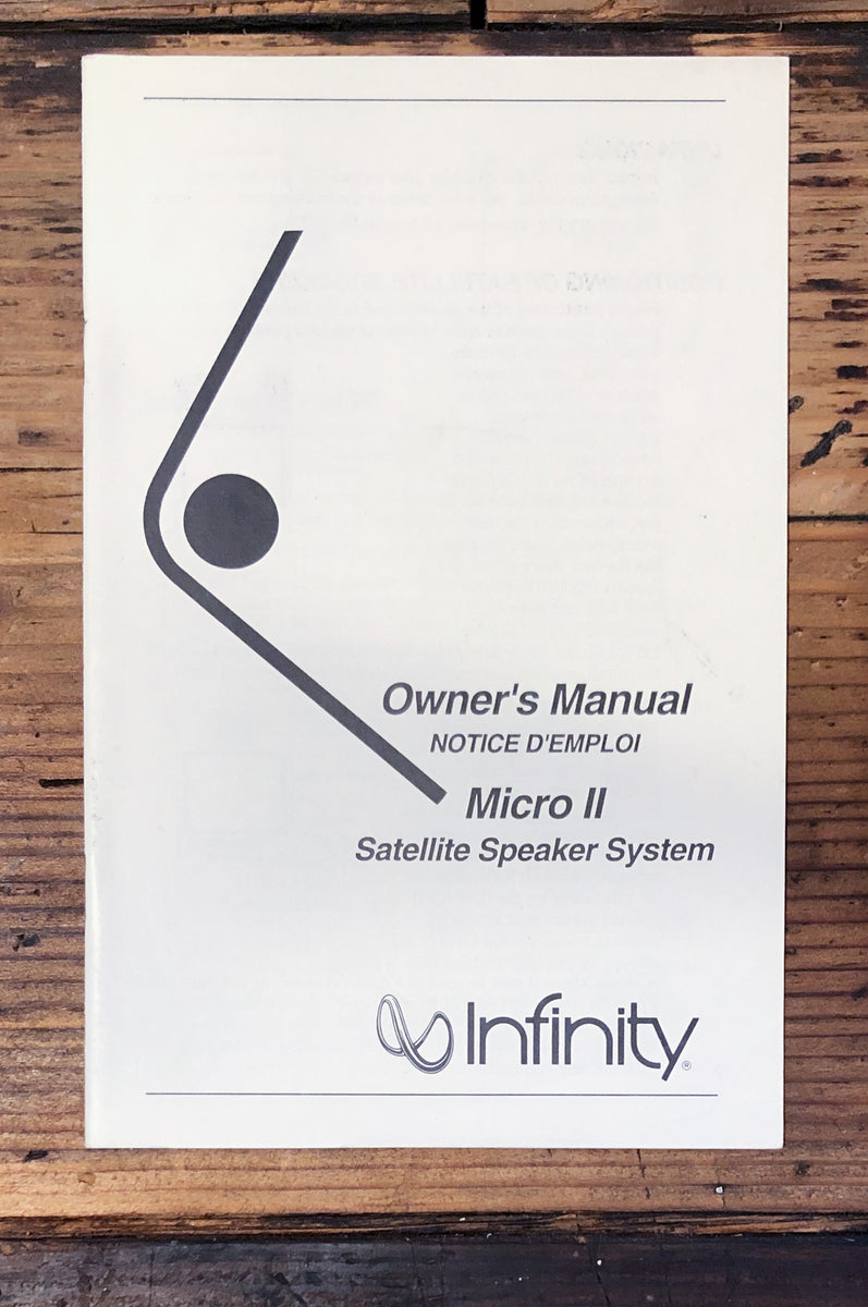 Owner / User Manual *Original* – Vintage Audio Store - Vintage Service ...