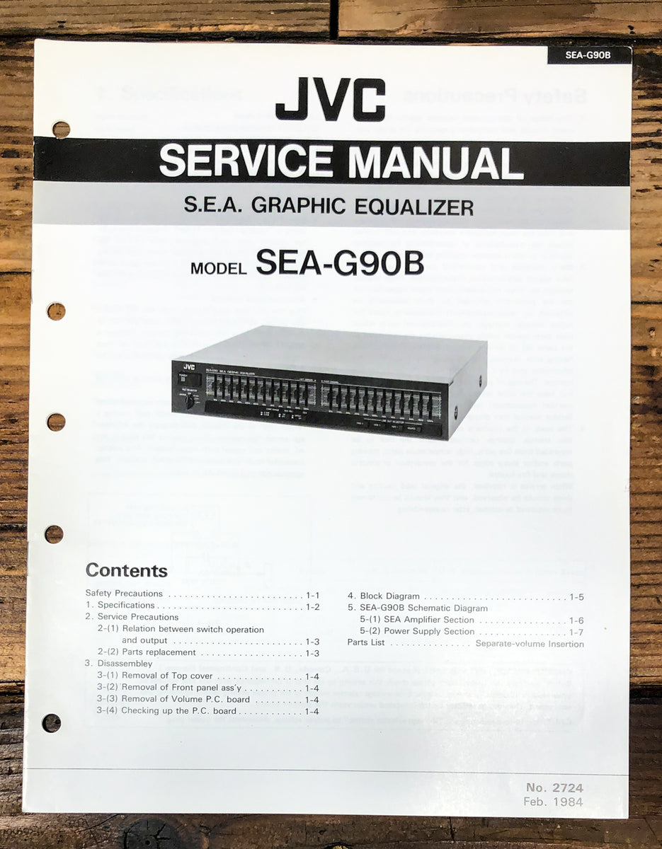 Graphic Equalizer Service Manual – Vintage Audio Store - Vintage ...