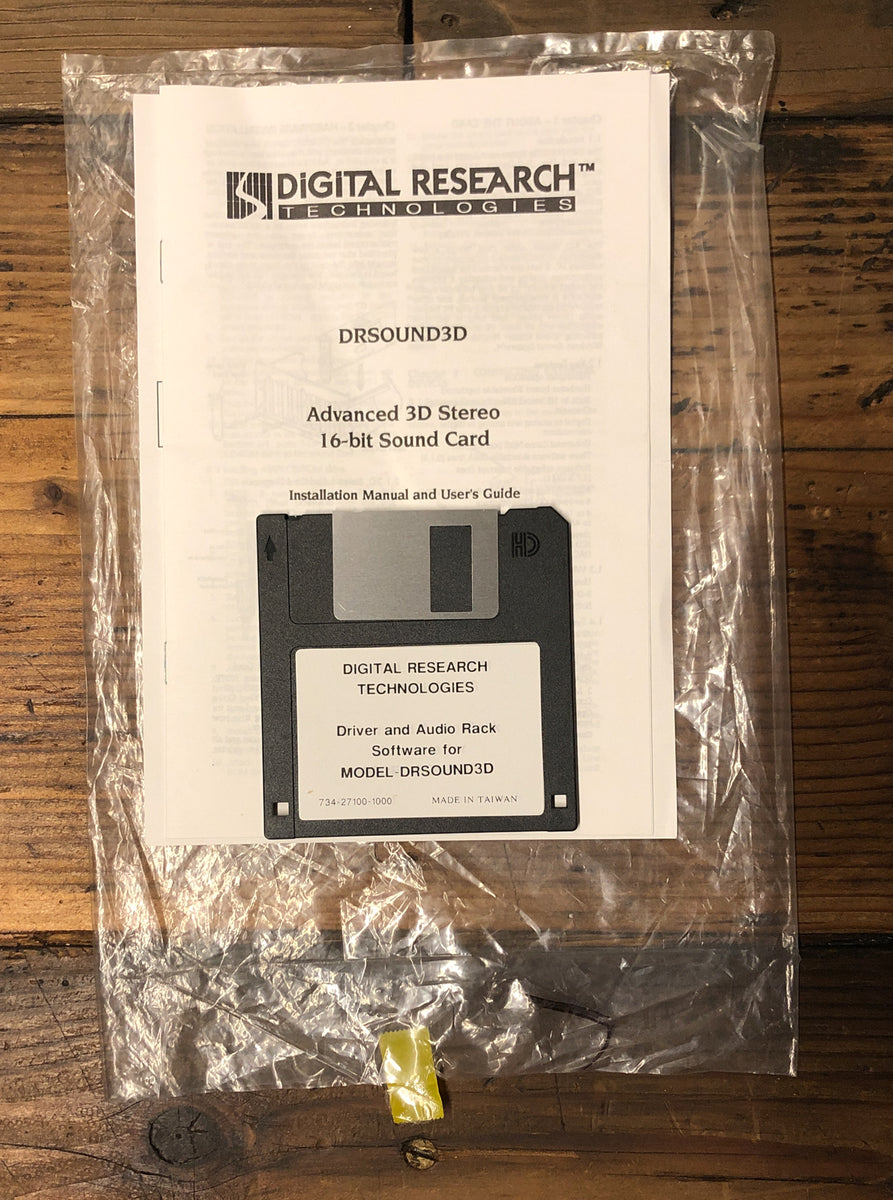 Sound Card Owner / User Manual *Original* – Vintage Audio Store ...