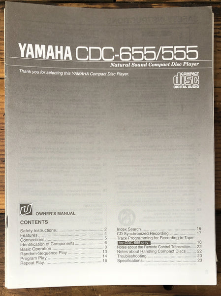 CD Player Owner / User Manual *Original* – Vintage Audio Store ...