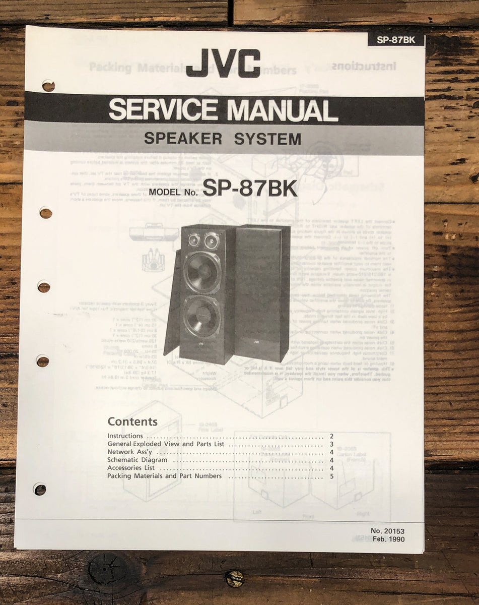 Speaker Service Manual – Vintage Audio Store - Vintage Service Manuals ...