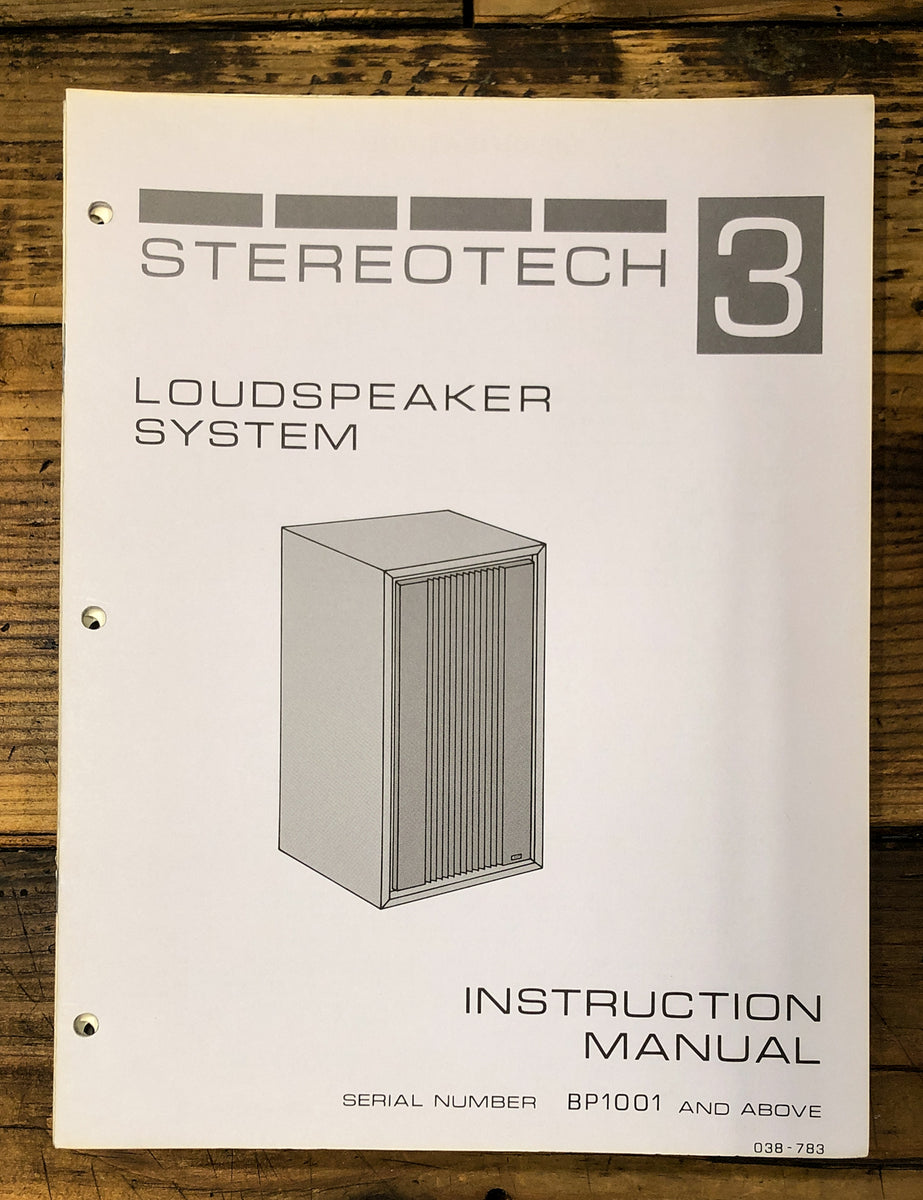 Receiver Service Manual *Original* – Vintage Audio Store - Vintage ...