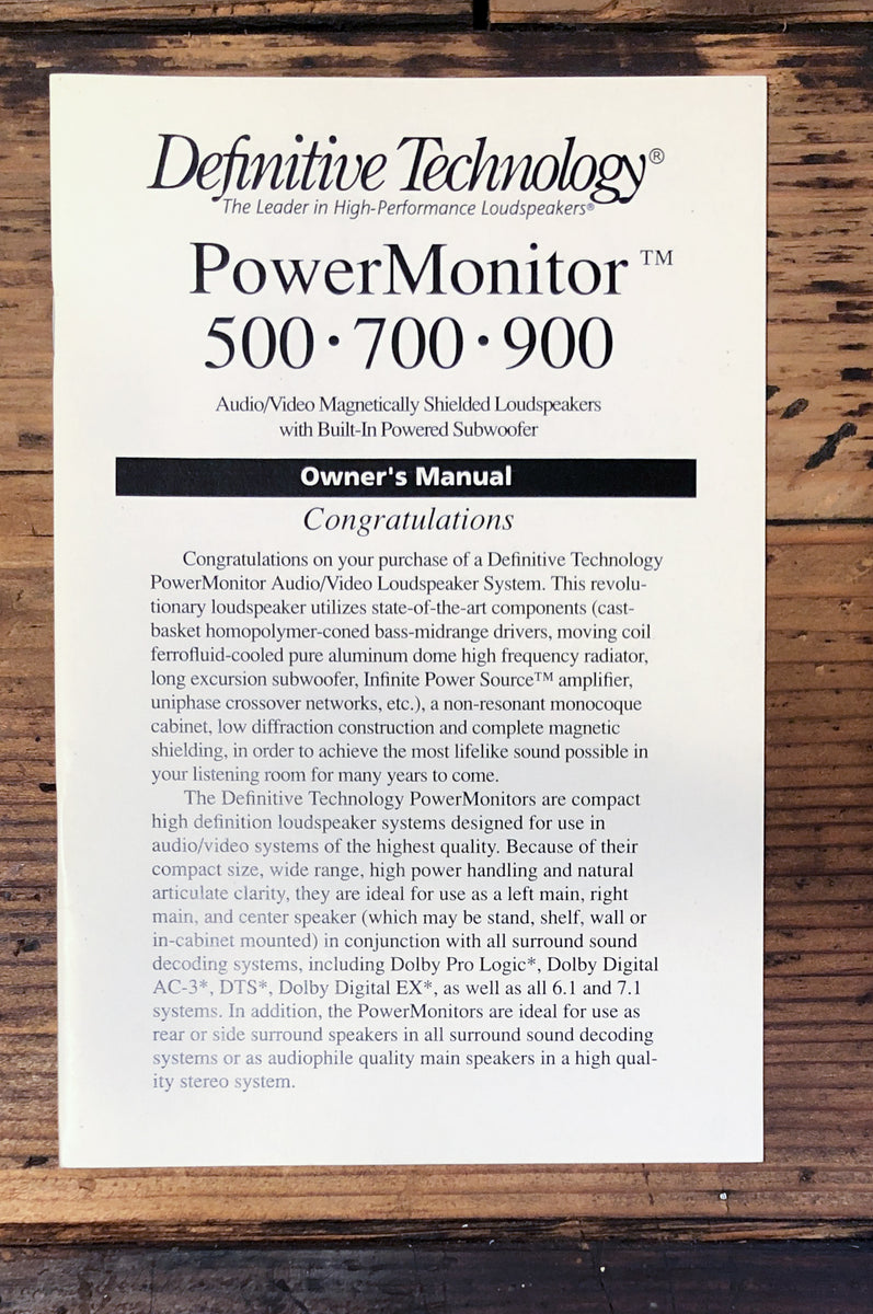 Receiver Owner / User Manual *Original* – Vintage Audio Store - Vintage ...