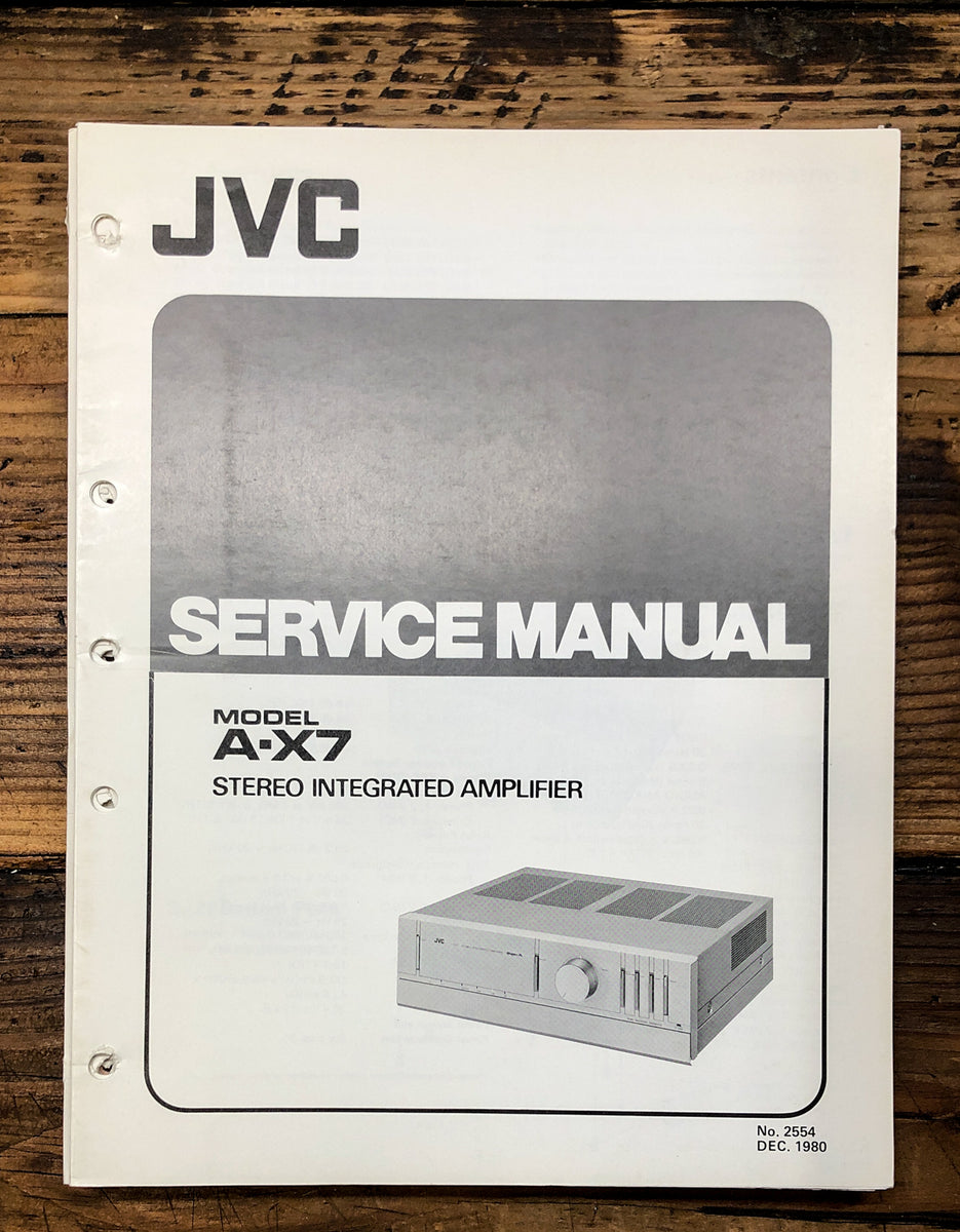 Amplifier Service Manual *Original* – Vintage Audio Store - Vintage ...
