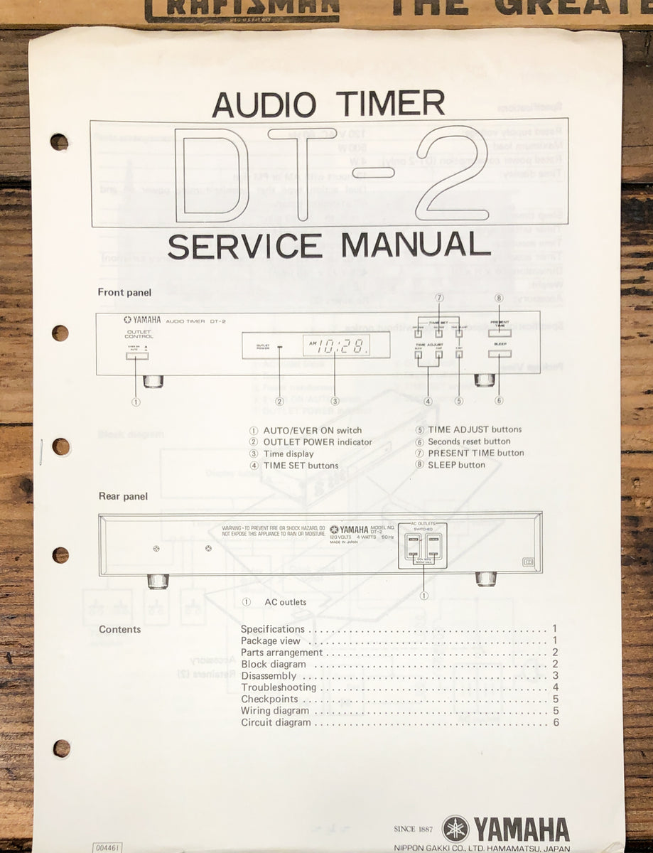 Service Manual *Original* – Vintage Audio Store - Vintage Service ...