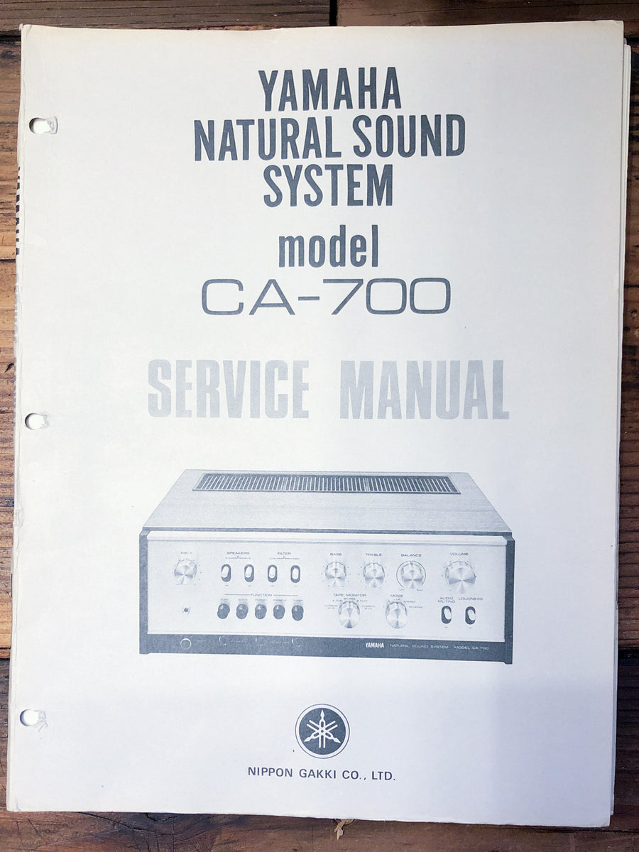 Amplifier Service Manual *Original* – Vintage Audio Store - Vintage ...