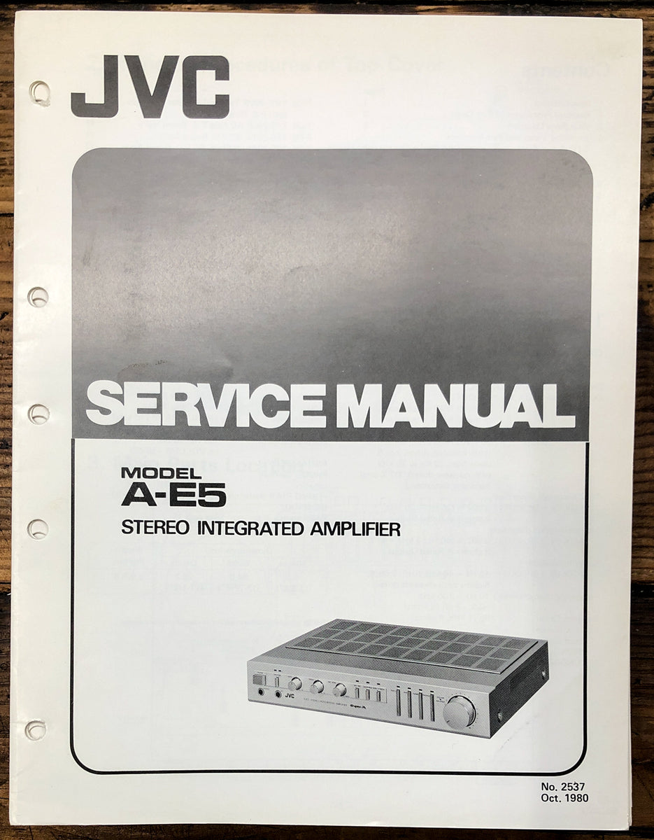 Amplifier Service Manual *Original* – Vintage Audio Store - Vintage ...