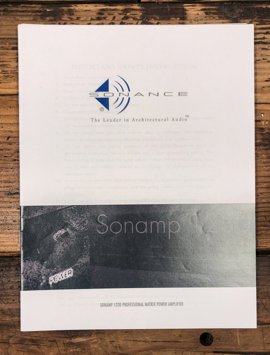 Amplifier Owner / User Manual *Original* – Vintage Audio Store ...