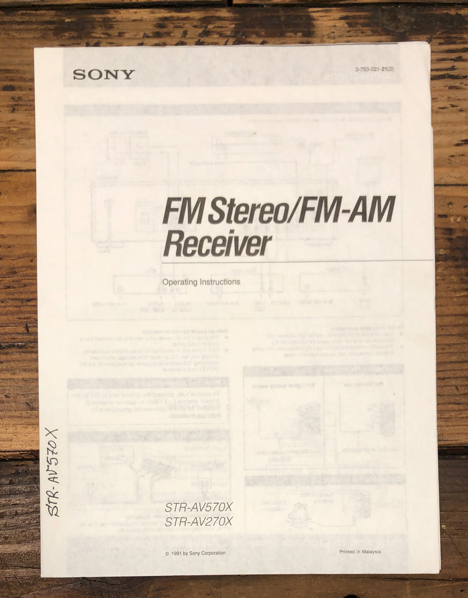 Service Manual *Original* – Vintage Audio Store - Vintage Service ...