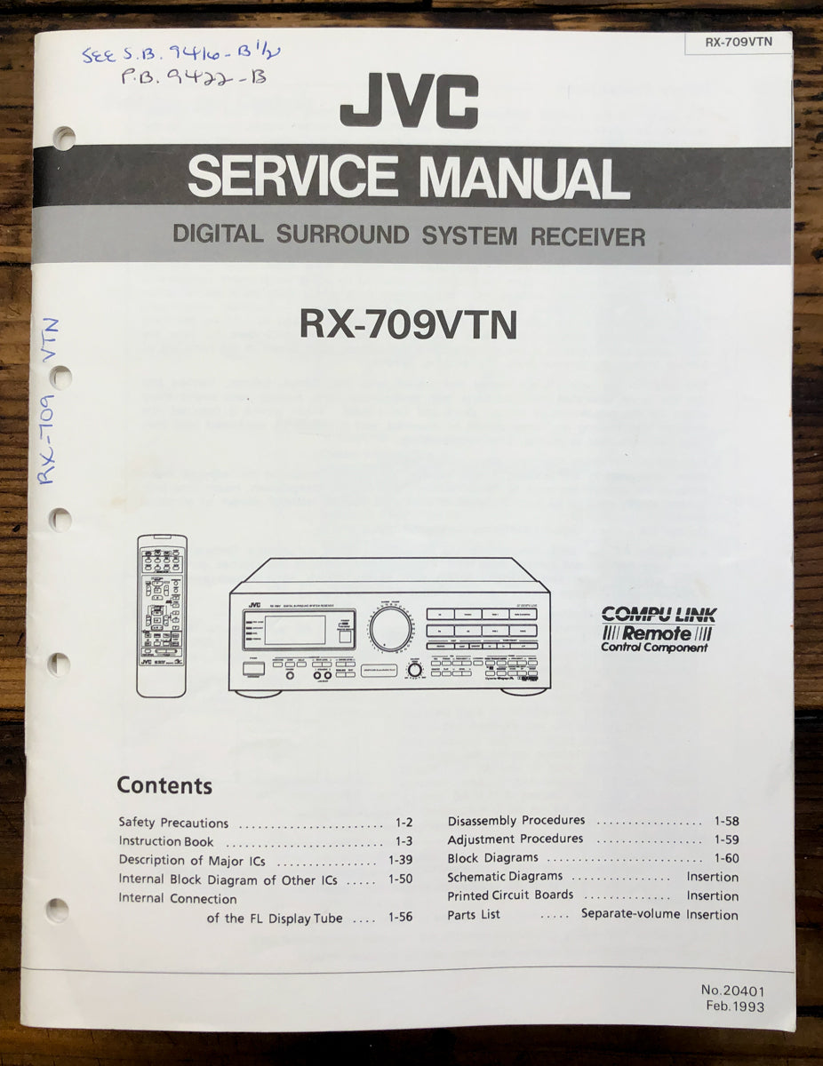 Service Manual *Original* – Vintage Audio Store - Vintage Service ...