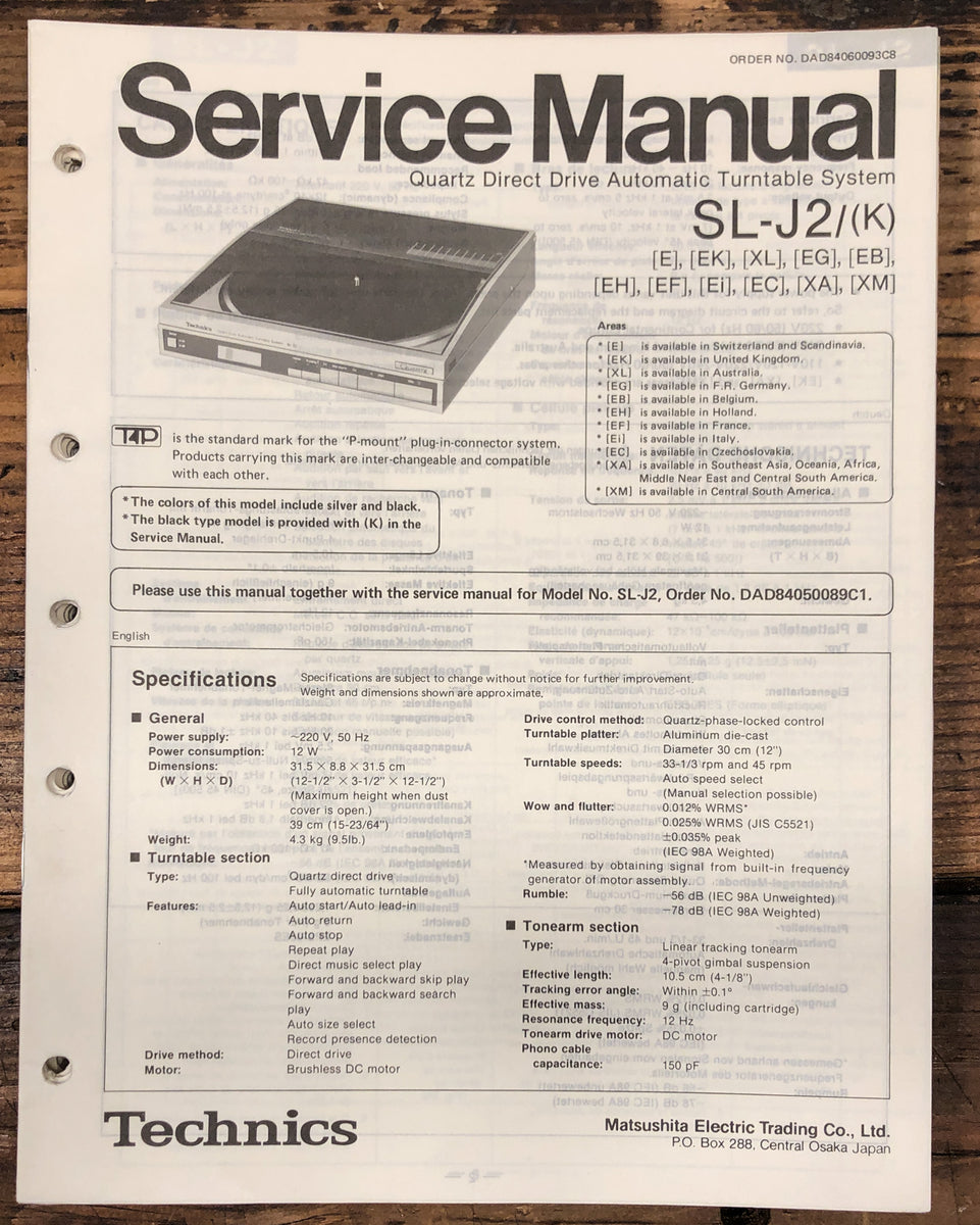 Turntable Service Manual *Original* – Vintage Audio Store - Vintage ...
