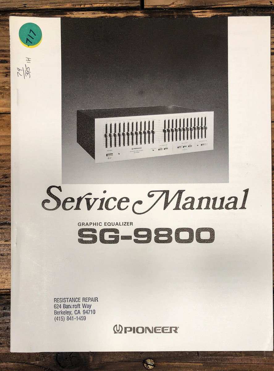 Equalizer Service Manual – Vintage Audio Store - Vintage Service ...