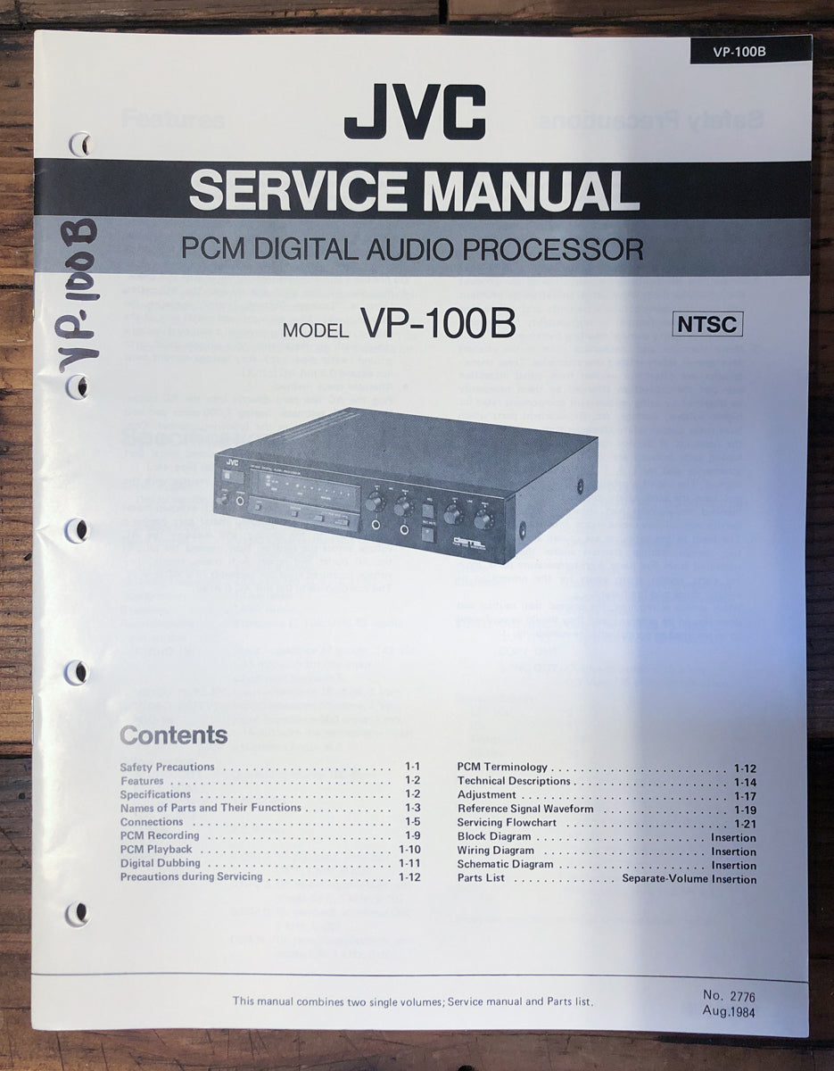 Processor Service Manual *Original* – Vintage Audio Store - Vintage ...