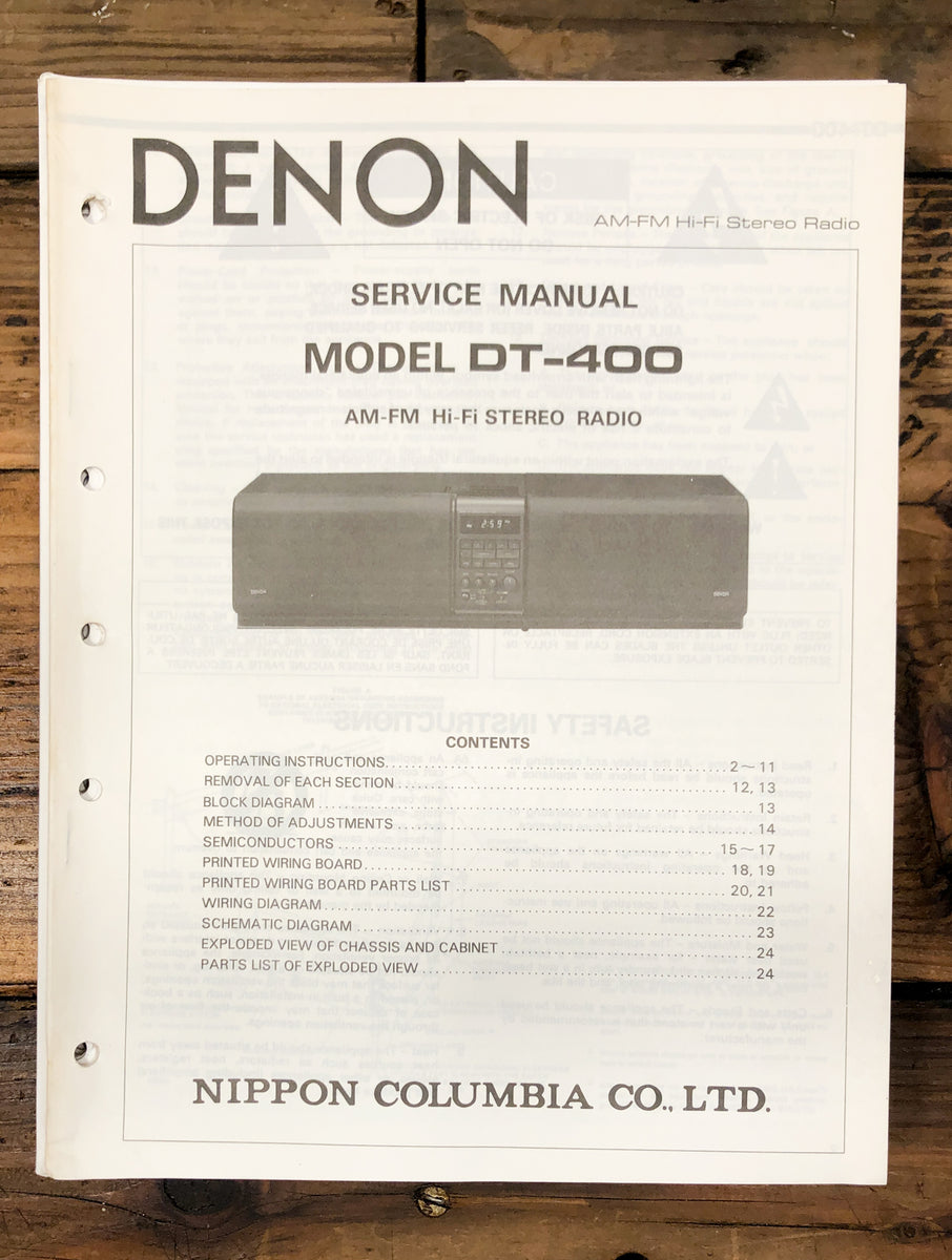 HiFi Radio Service Manual *Original* – Vintage Audio Store - Vintage ...