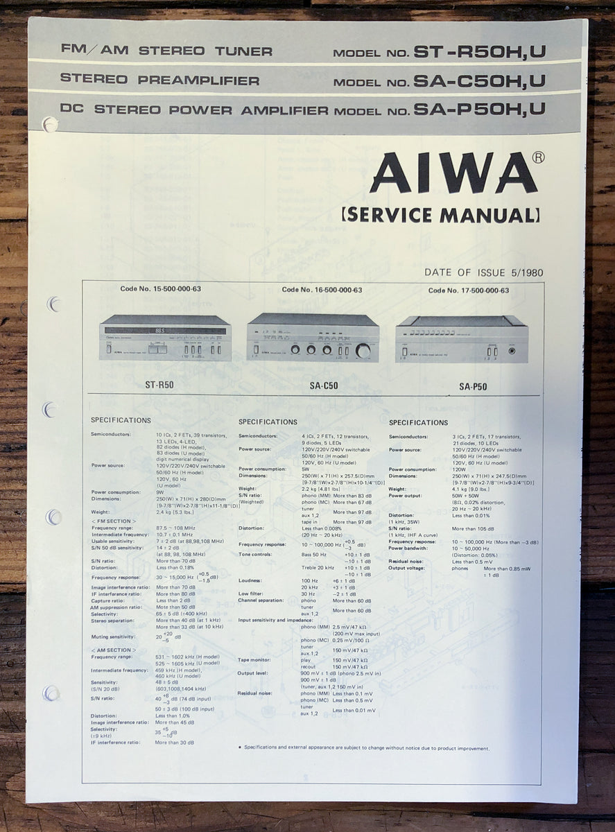 Stereo Service Manual *Original* – Vintage Audio Store - Vintage ...