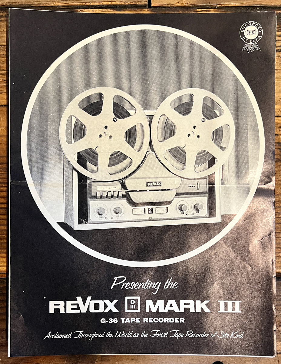 Reel to Reel *Original* – Vintage Audio Store - Vintage Service Manuals ...