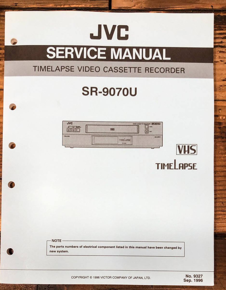VCR Service Manual – Vintage Audio Store - Vintage Service Manuals ...