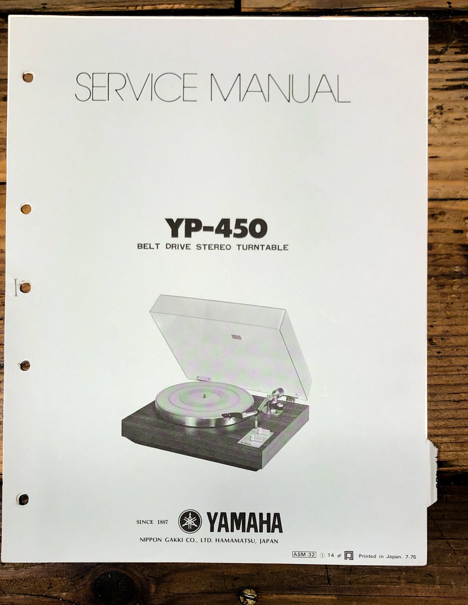 Record Player / Turntable Service Manual *Original* – Vintage Audio ...