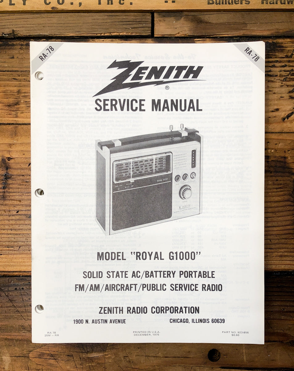 CD Player Service Manual *Original* – Vintage Audio Store - Vintage ...