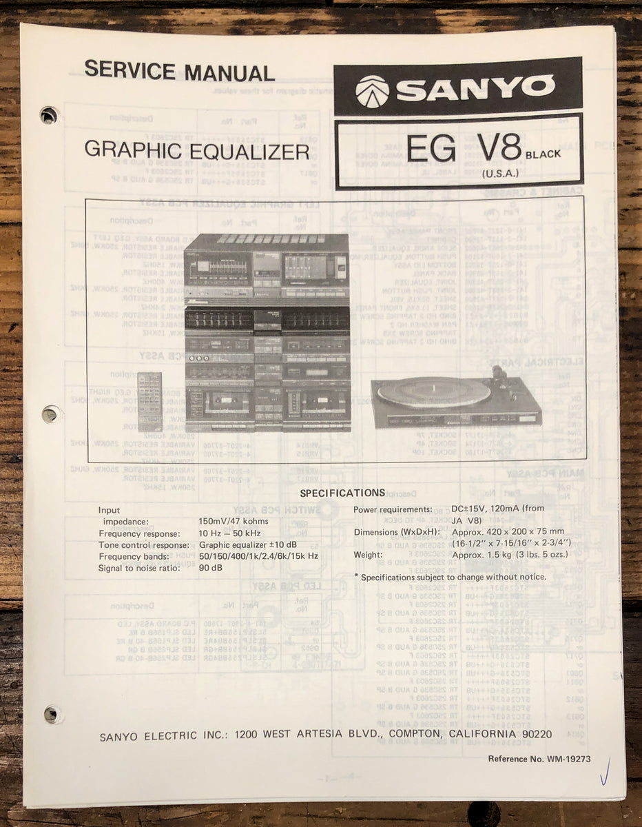 Equalizer Service Manual *Original* – Vintage Audio Store - Vintage ...