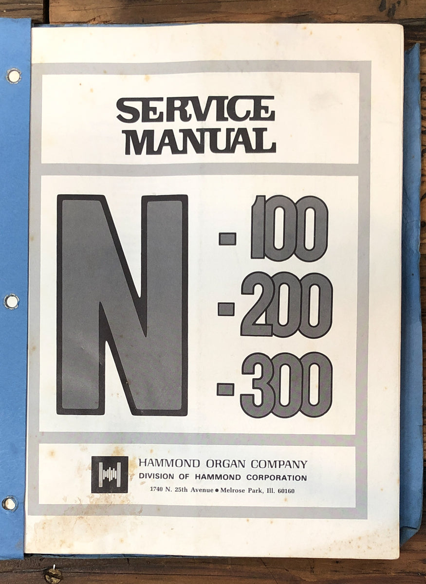 Organ Service Manual *Original* – Vintage Audio Store - Vintage Service ...