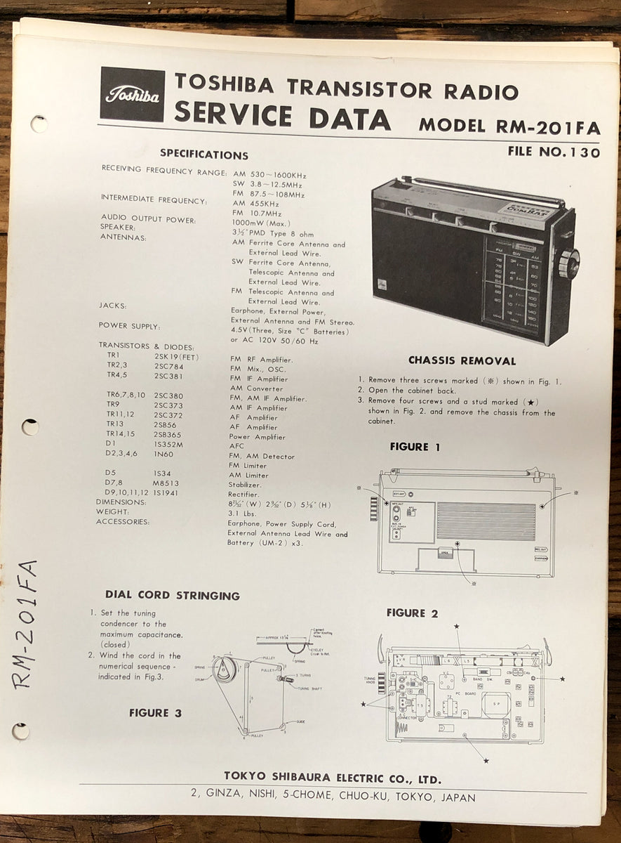 Radio Service Manual *Original* – Vintage Audio Store - Vintage Service ...
