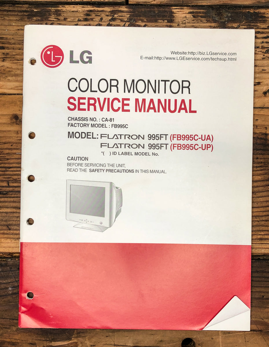 Monitor Service Manual *Original* – Vintage Audio Store - Vintage ...