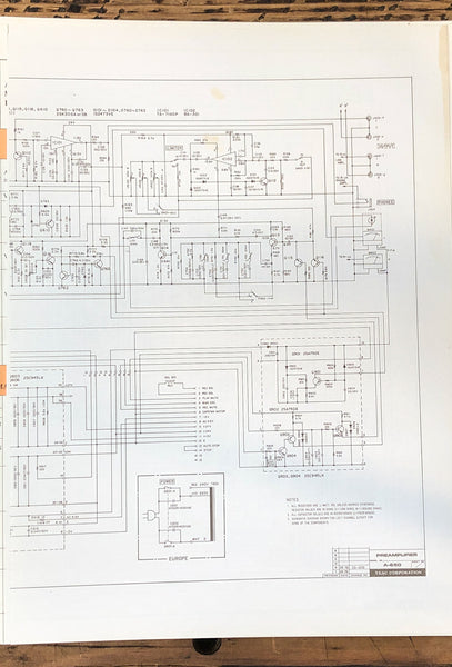 Cassette Large Fold Out Schematic *Original* – Vintage Audio Store ...