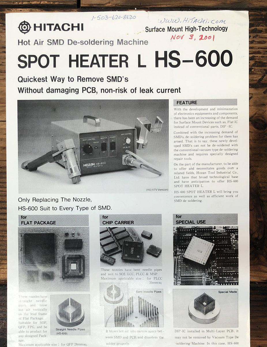 Spot Heater Owner / User Manual Sheet *Original* – Vintage Audio Store ...