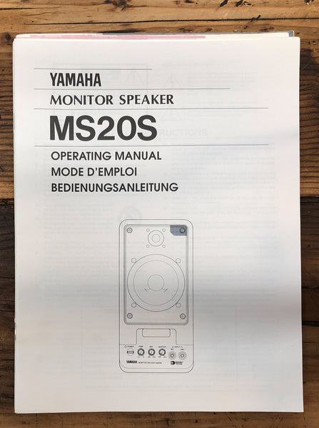 Speaker Owner / User Manual *Original* – Vintage Audio Store - Vintage Service Manuals, Stereo ...