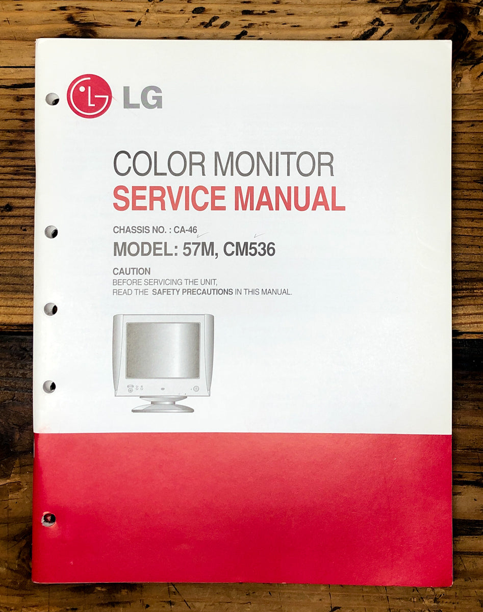 Color Monitor Service Manual *Original* – Vintage Audio Store - Vintage ...