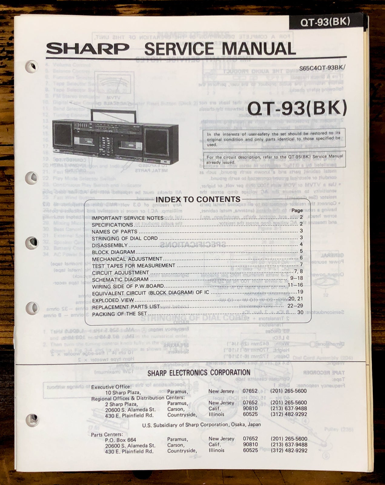 Radio Service Manual *Original* – Vintage Audio Store - Vintage Service ...