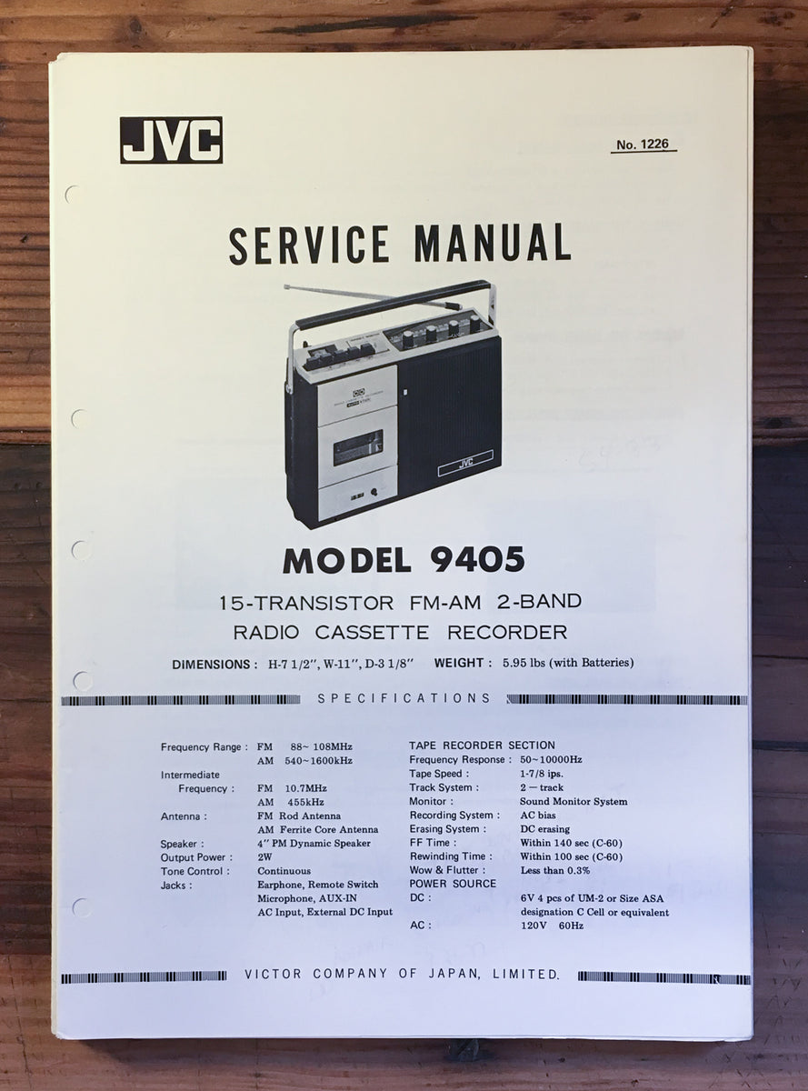 Radio Service Manual *Original* – Vintage Audio Store - Vintage Service ...